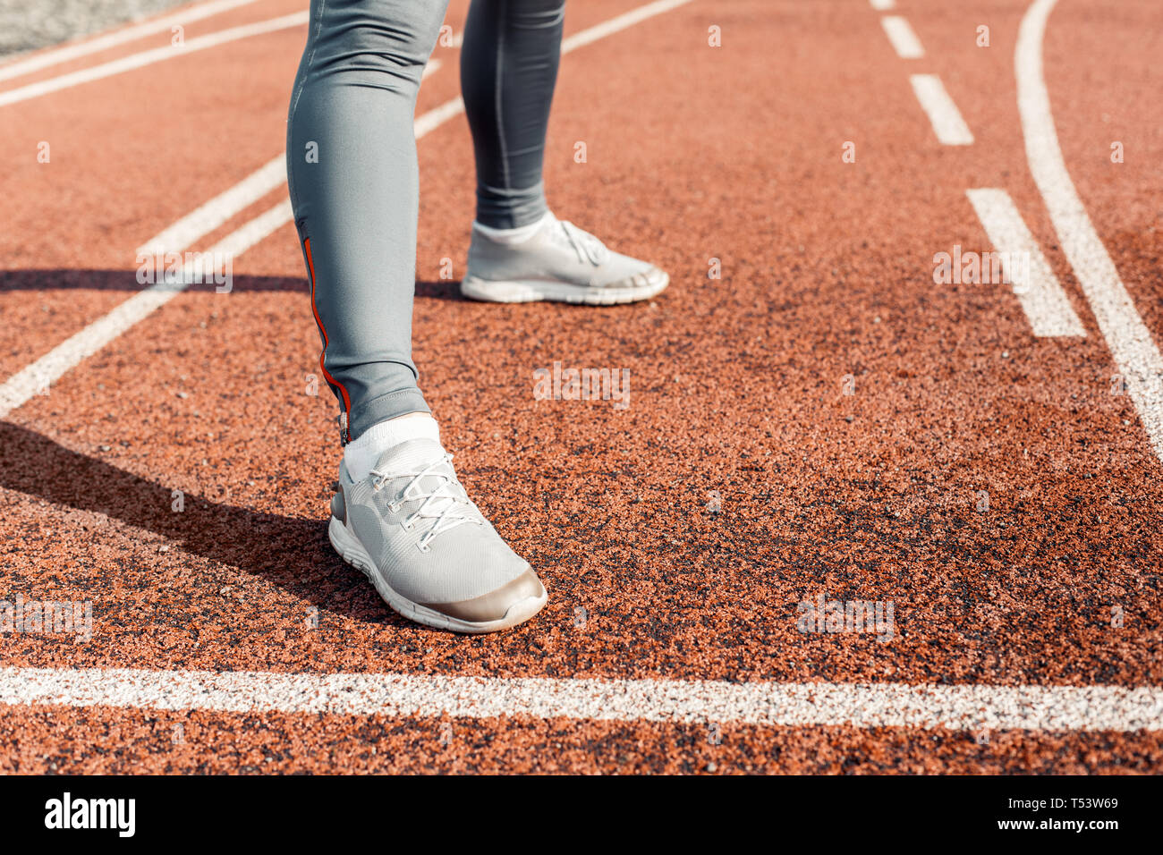 Woman jogging feet mature hi-res stock photography and images - Alamy