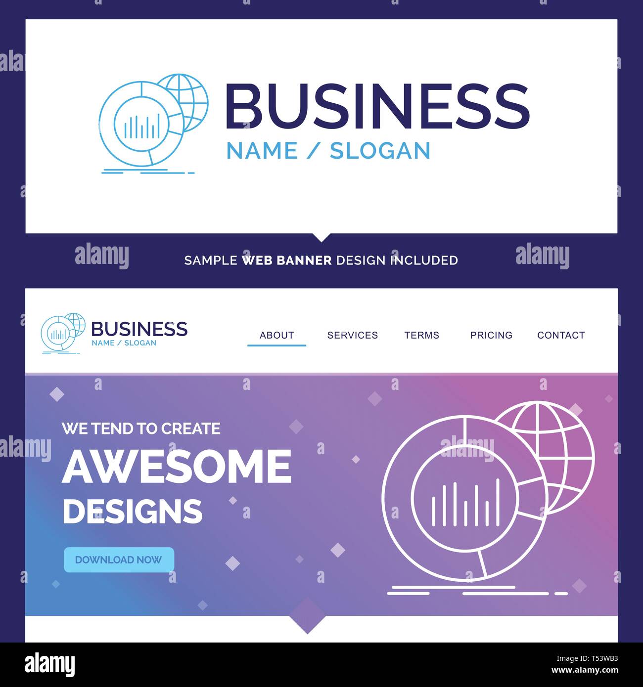 Infographic logo hi-res stock photography and images - Alamy