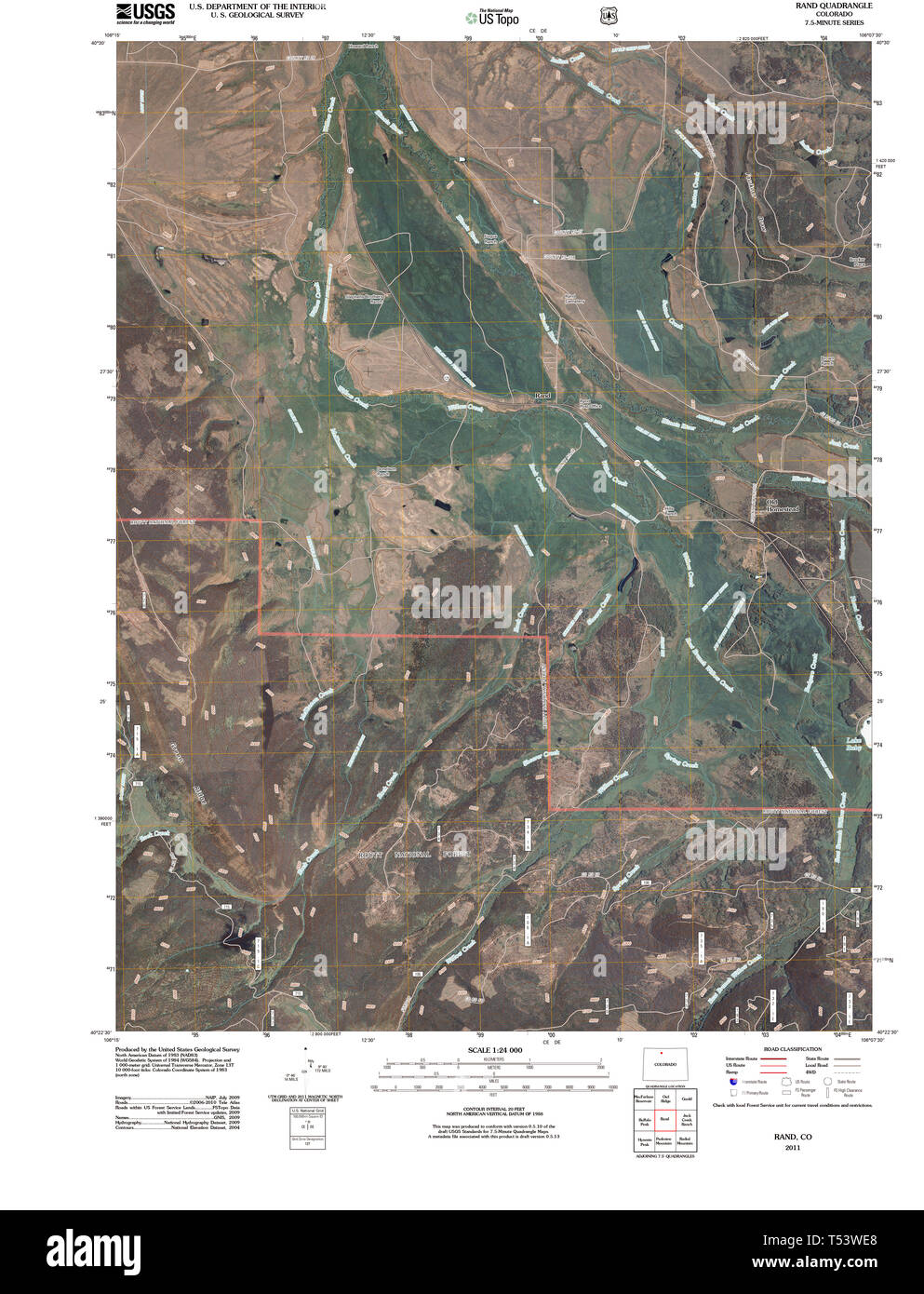 Colorado topo map Cut Out Stock Images & Pictures - Alamy