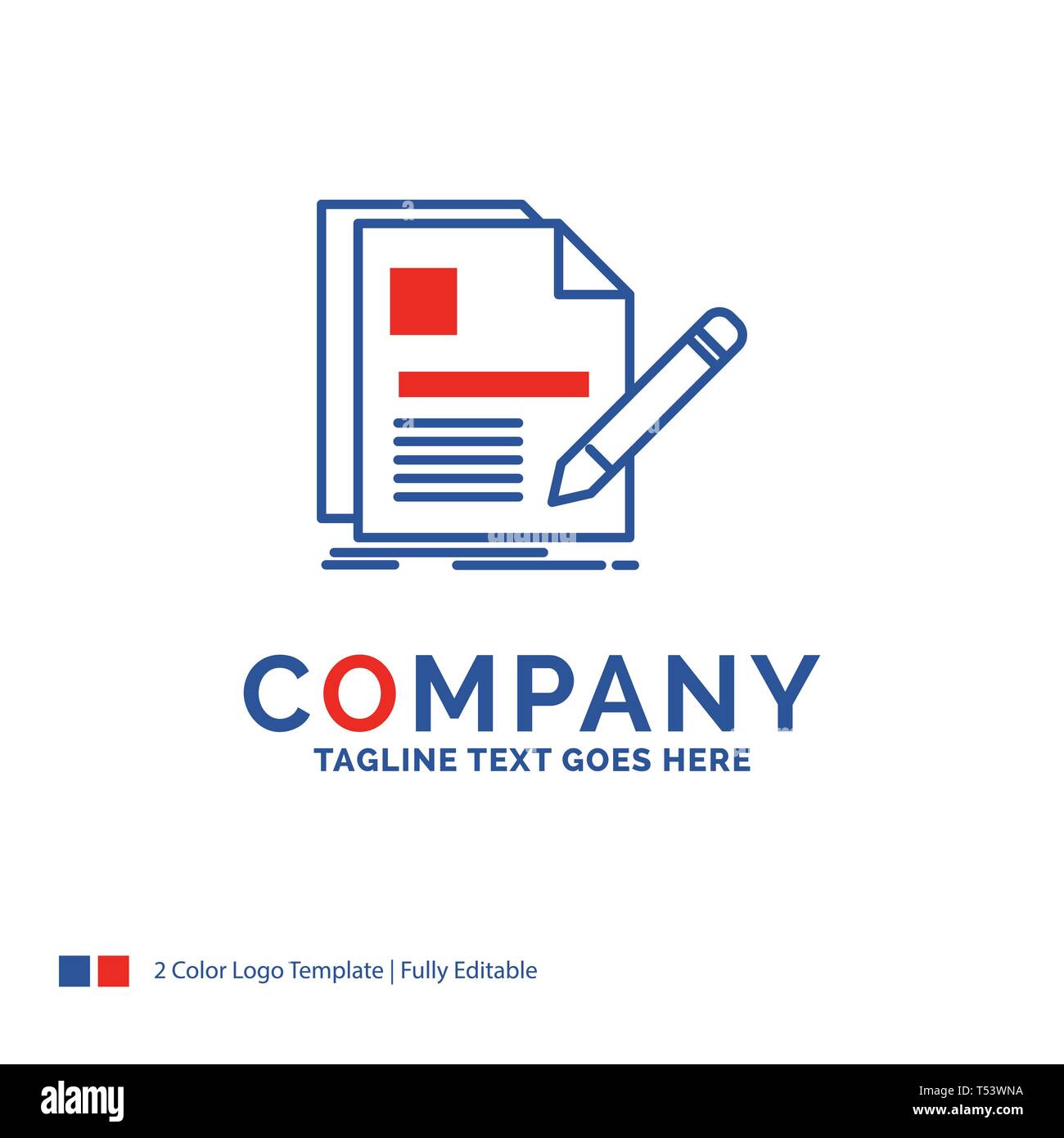 Company Name Logo Design For Document File Page Pen Resume Blue company-name-logo-design-for-document-file-page-pen-resume-blue