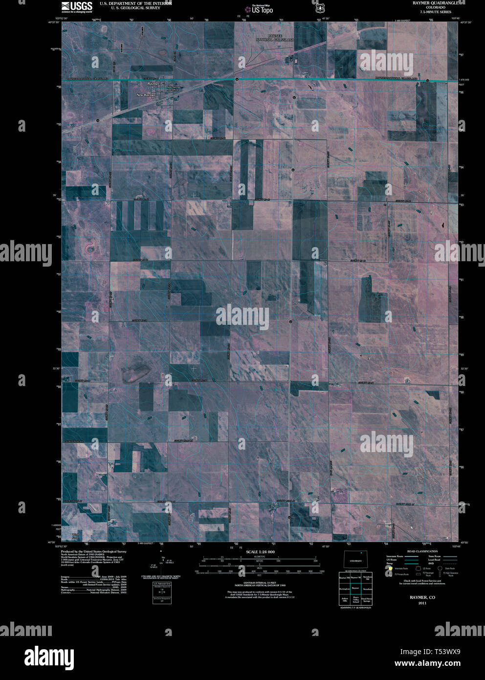 Map of raymer hi-res stock photography and images - Alamy