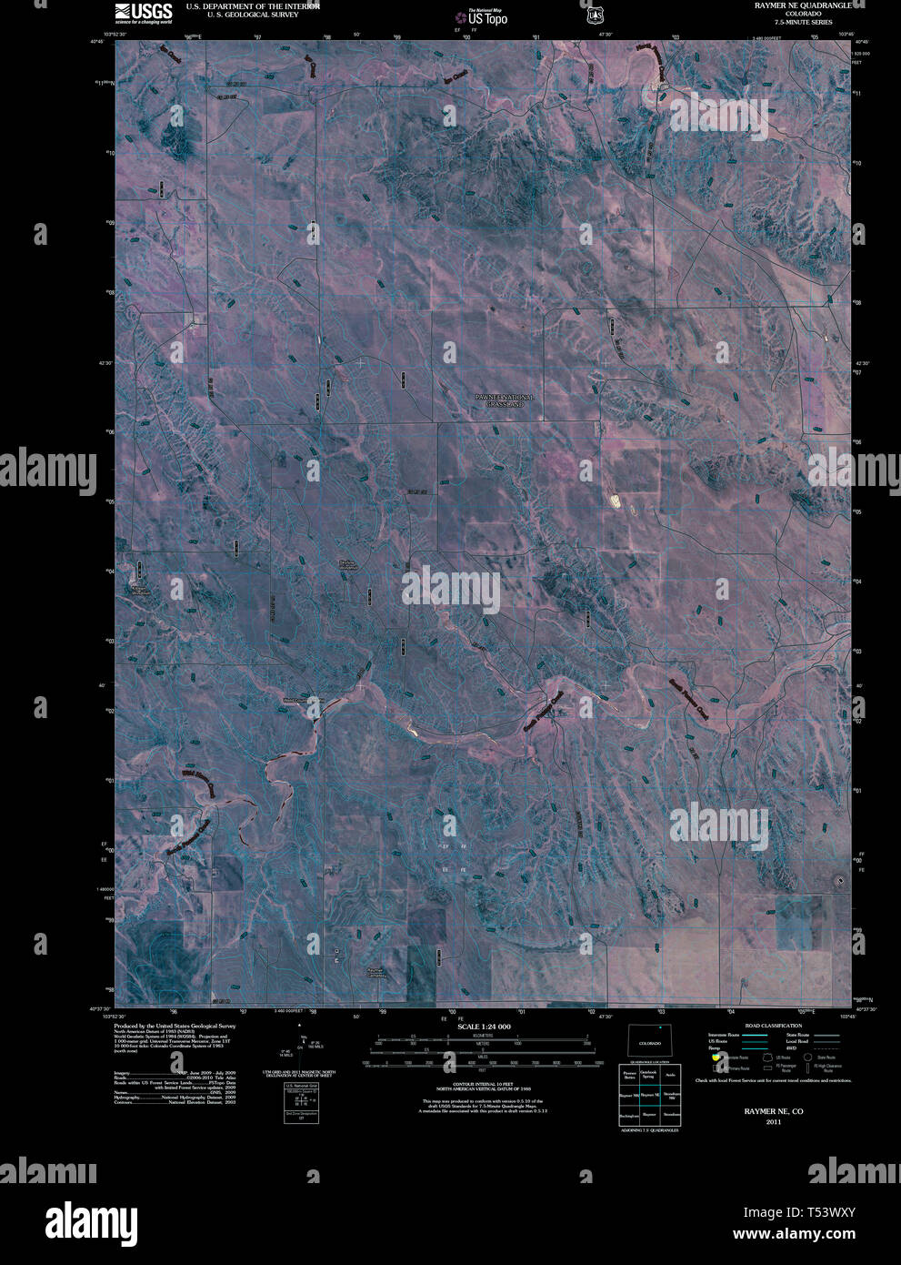 Map of raymer hi-res stock photography and images - Alamy