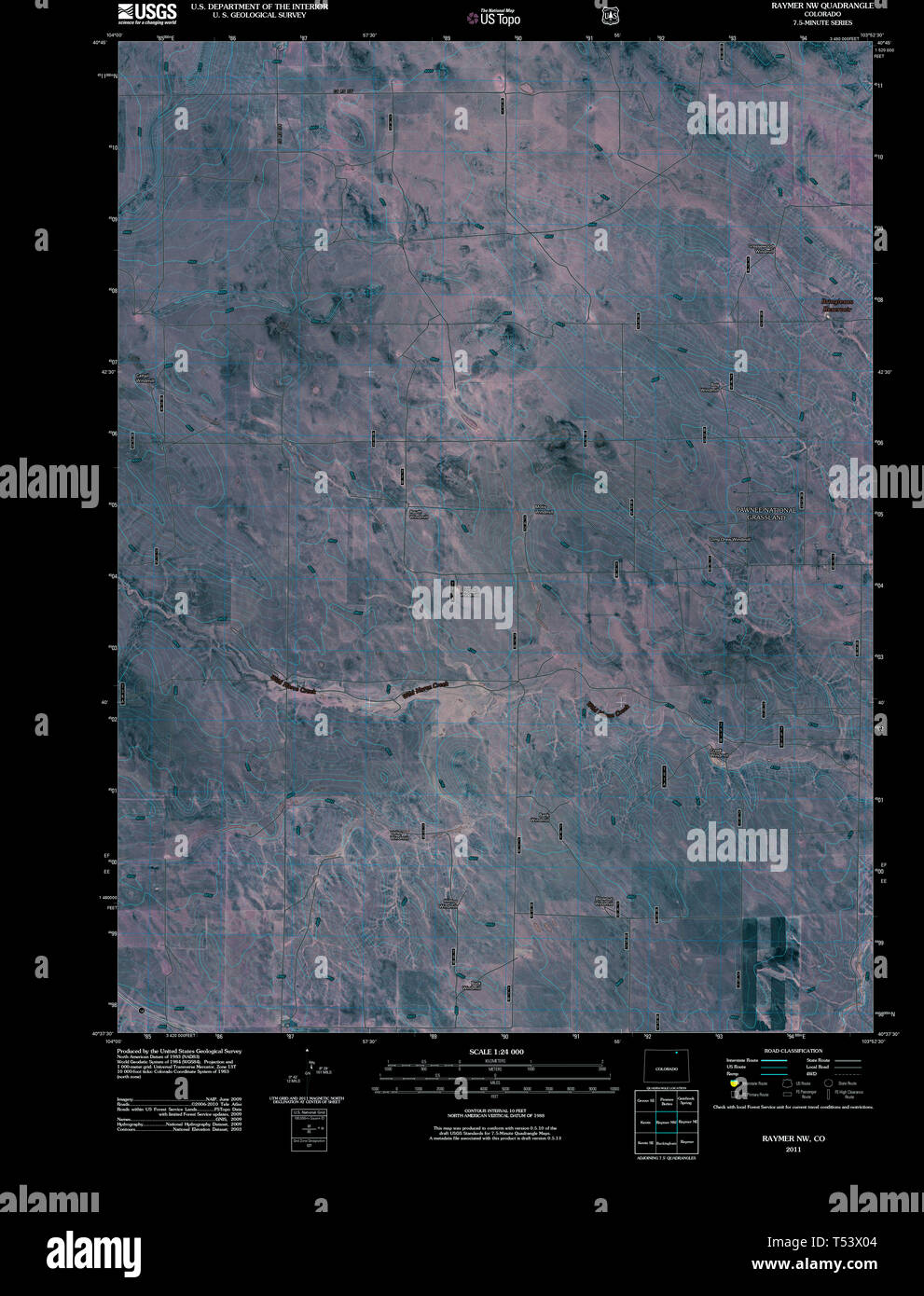 Map of raymer hi-res stock photography and images - Alamy