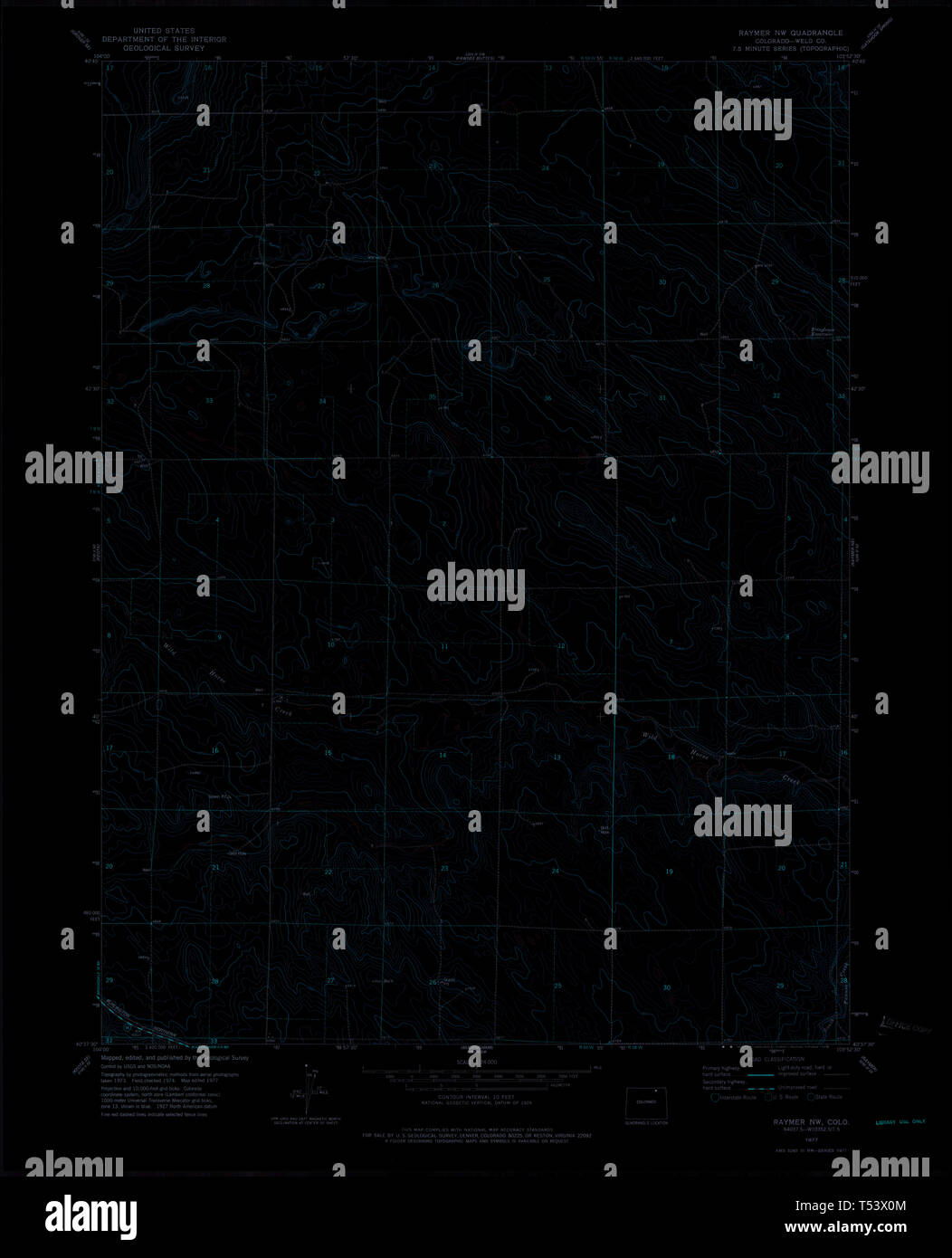 Map of raymer hi-res stock photography and images - Alamy