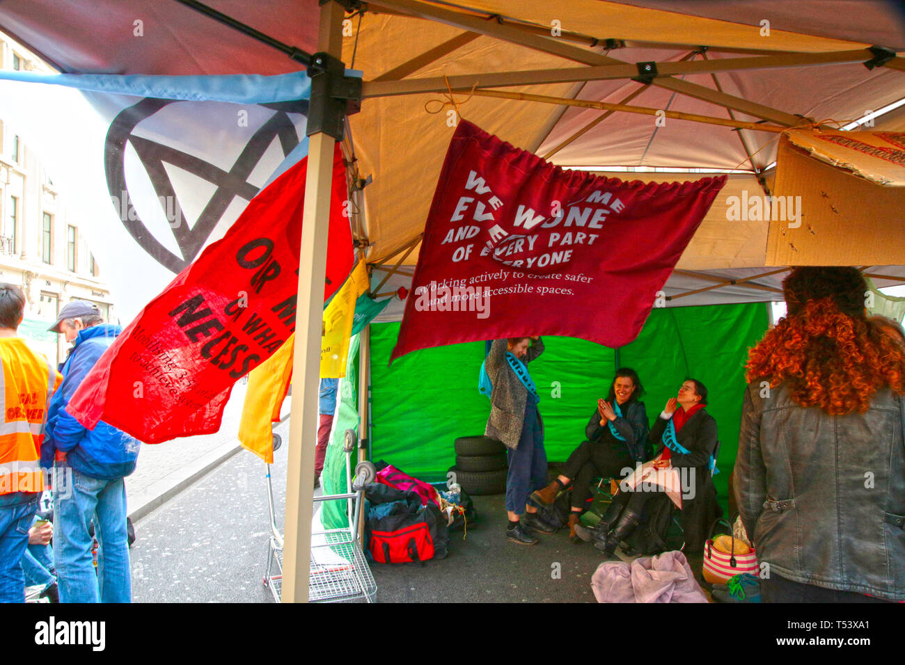 Extinction Rebellion Fourteen Days of Protest - Waterloo Stock Photo ...