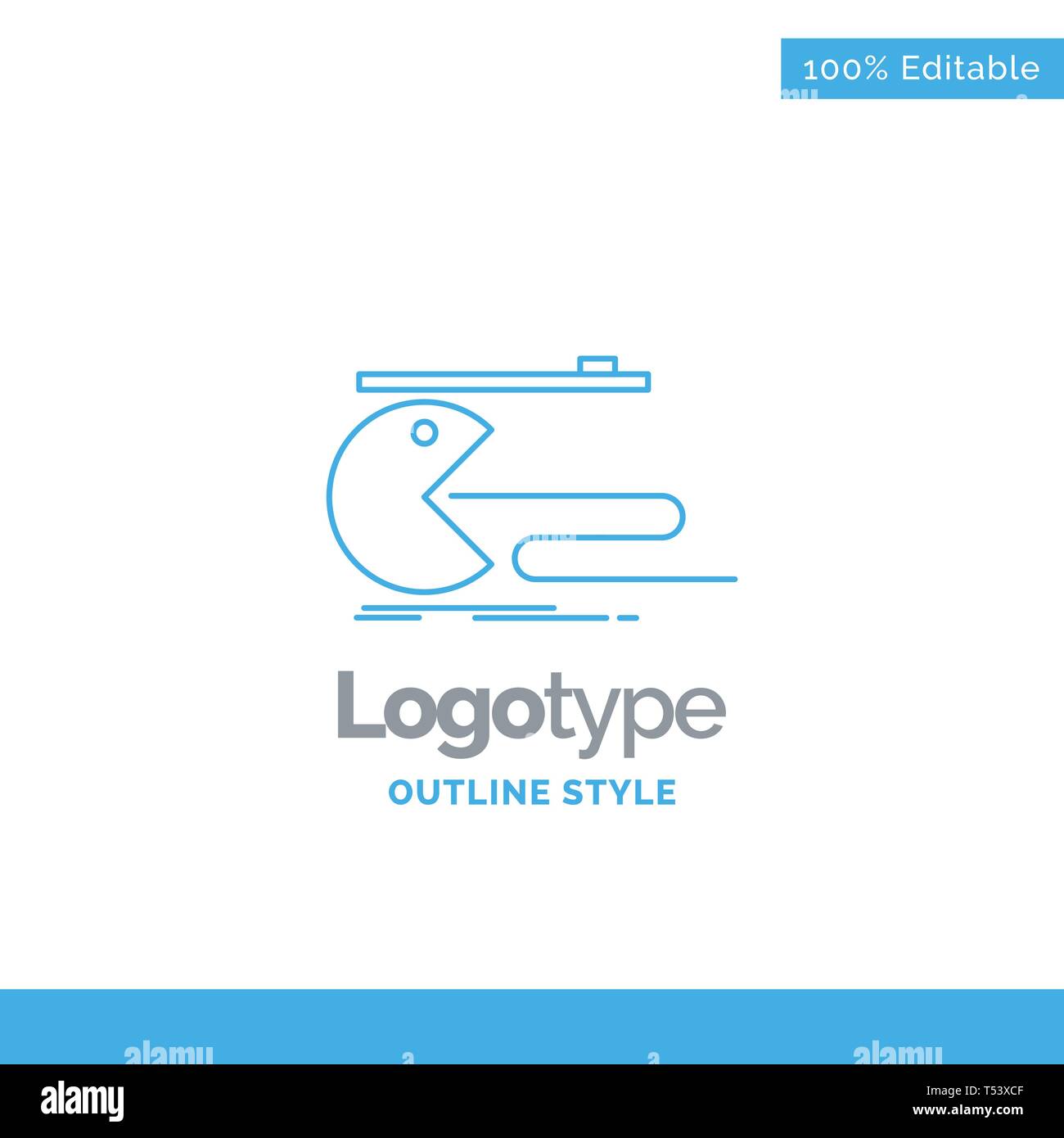 Logo pacman Stock Vector Images - Alamy