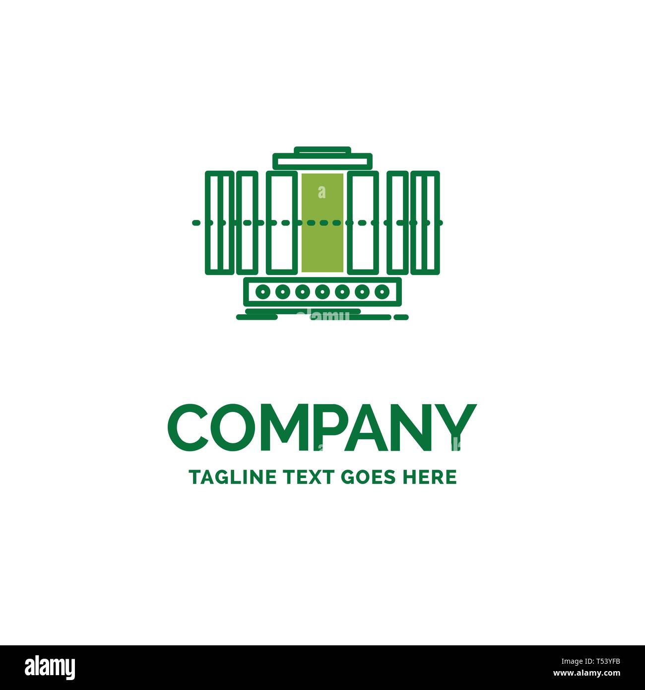 Turbine, Vertical, axis, wind, technology Flat Business Logo template ...