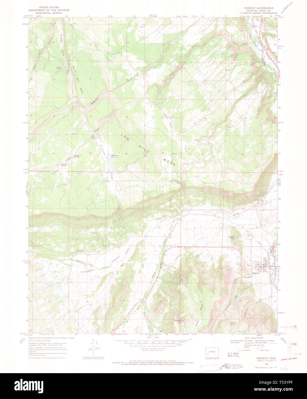 Map of ridgway hi-res stock photography and images - Alamy