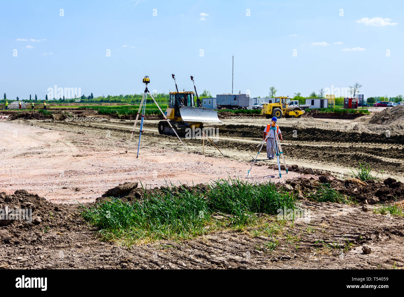 Land survey surveyor machine hi-res stock photography and images - Alamy