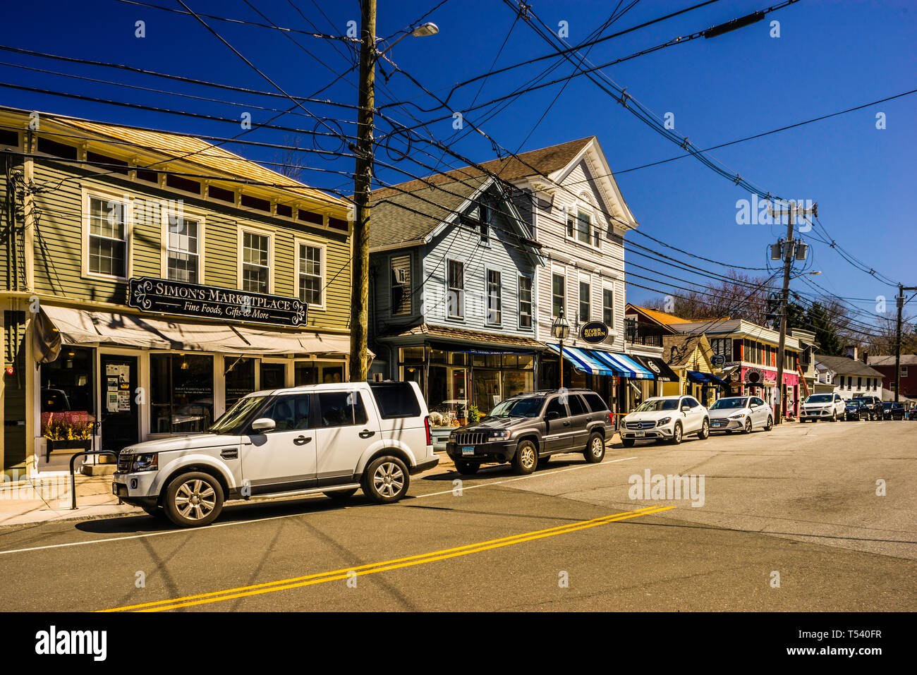 Main Street Chester, Connecticut, USA Stock Photo - Alamy