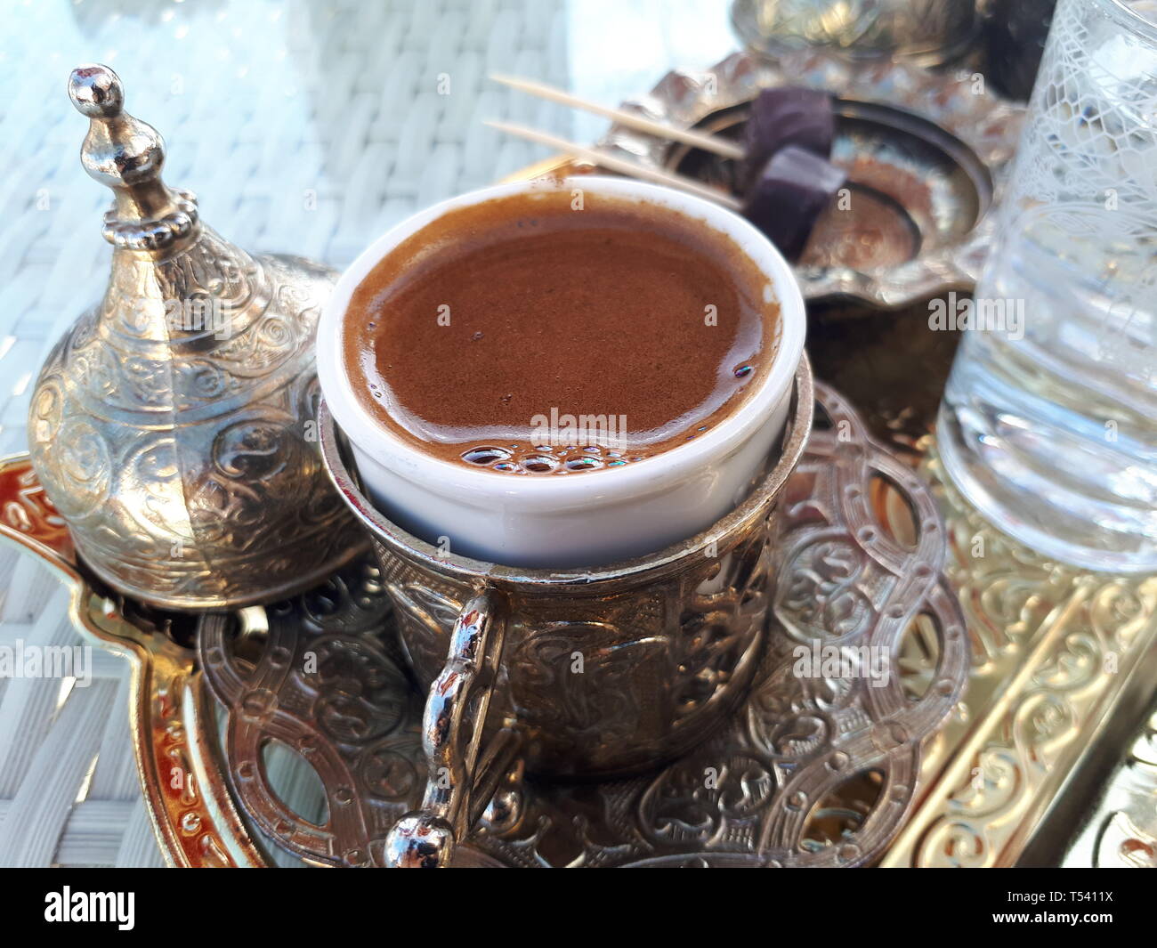 Turkish coffee tray hi-res stock photography and images - Alamy