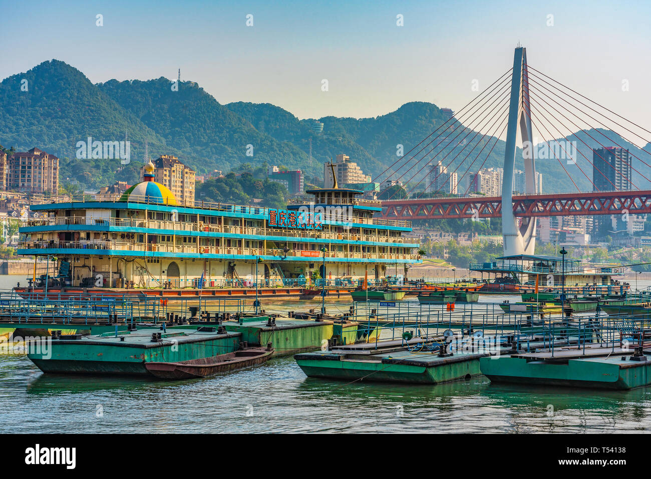 Chongqing china view chaotianmen wharf hi-res stock photography and ...