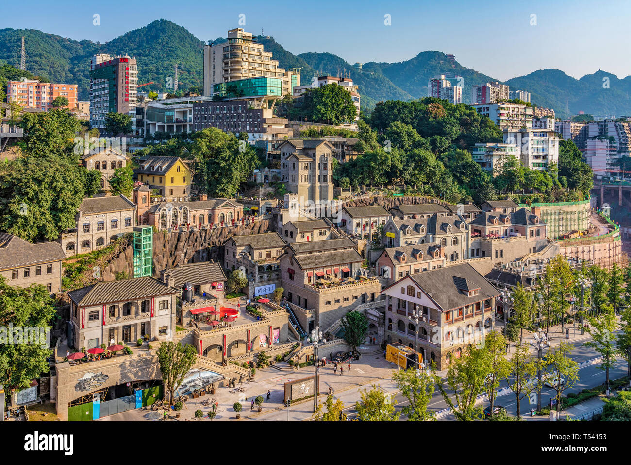 CHONGQING, CHINA - NOVEMBER 03: This is a view of Longmenhao Old Street ...