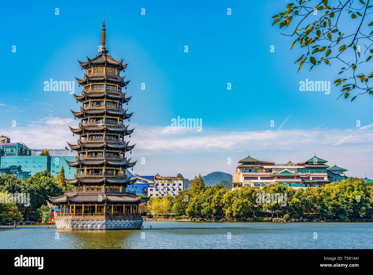 GUILIN, CHINA - NOVEMBER 01: View of one of the traditional Sun and ...