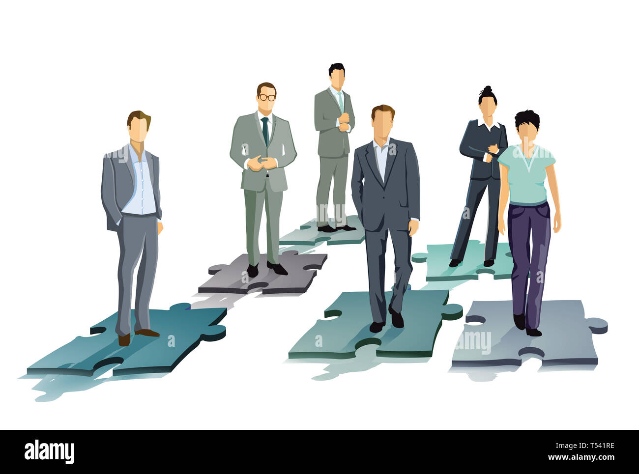 work together in the company Stock Photo - Alamy