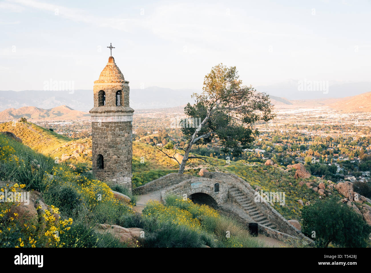 The World Peace Bridge on Mount Rubidoux, in Riverside, California ...