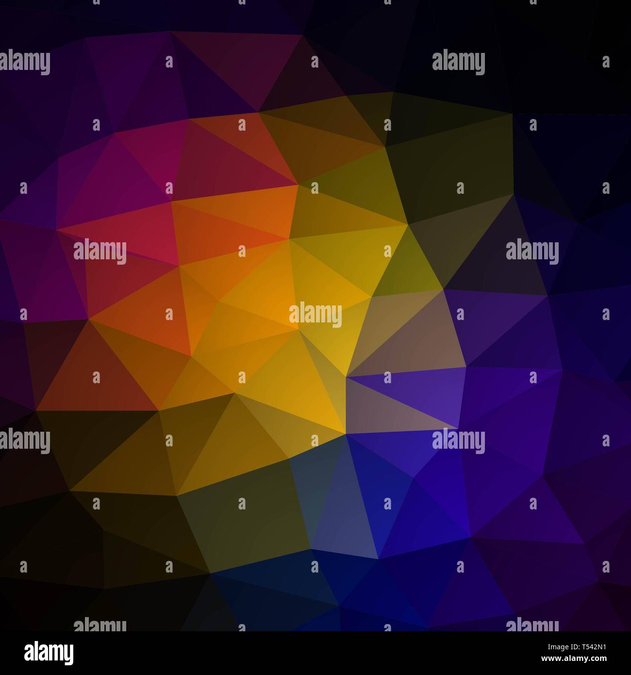 vector abstract irregular polygon background with a triangle pattern in rainbow full color ...