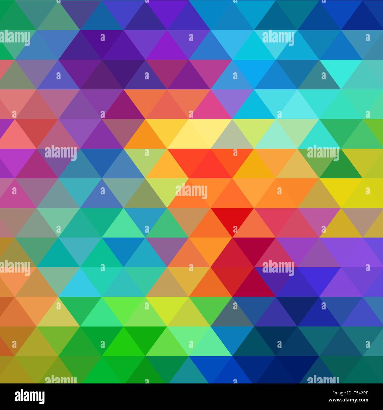 Abstract rainbow background consisting of colored triangles. eps 10 ...