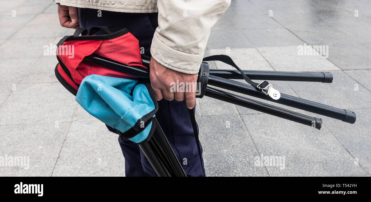 Portable chairs hi-res stock photography and images - Alamy