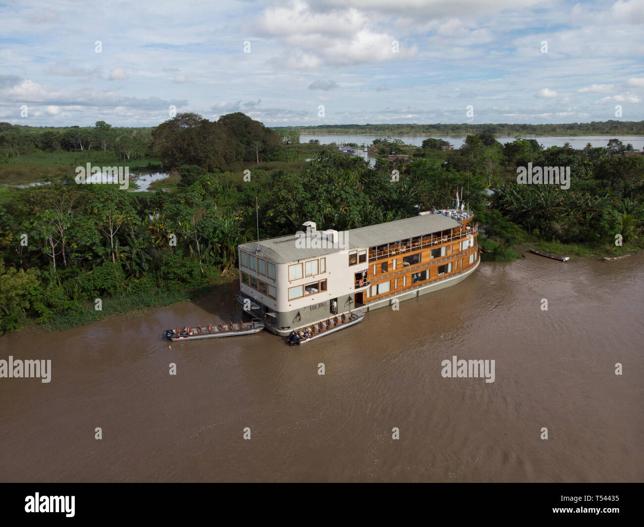 Aerial view of the Ucayali River Stock Photo - Alamy