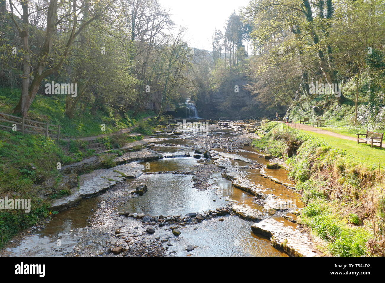 Cauldron Falls at West Burton in the Yorkshire Dales Stock Photo - Alamy