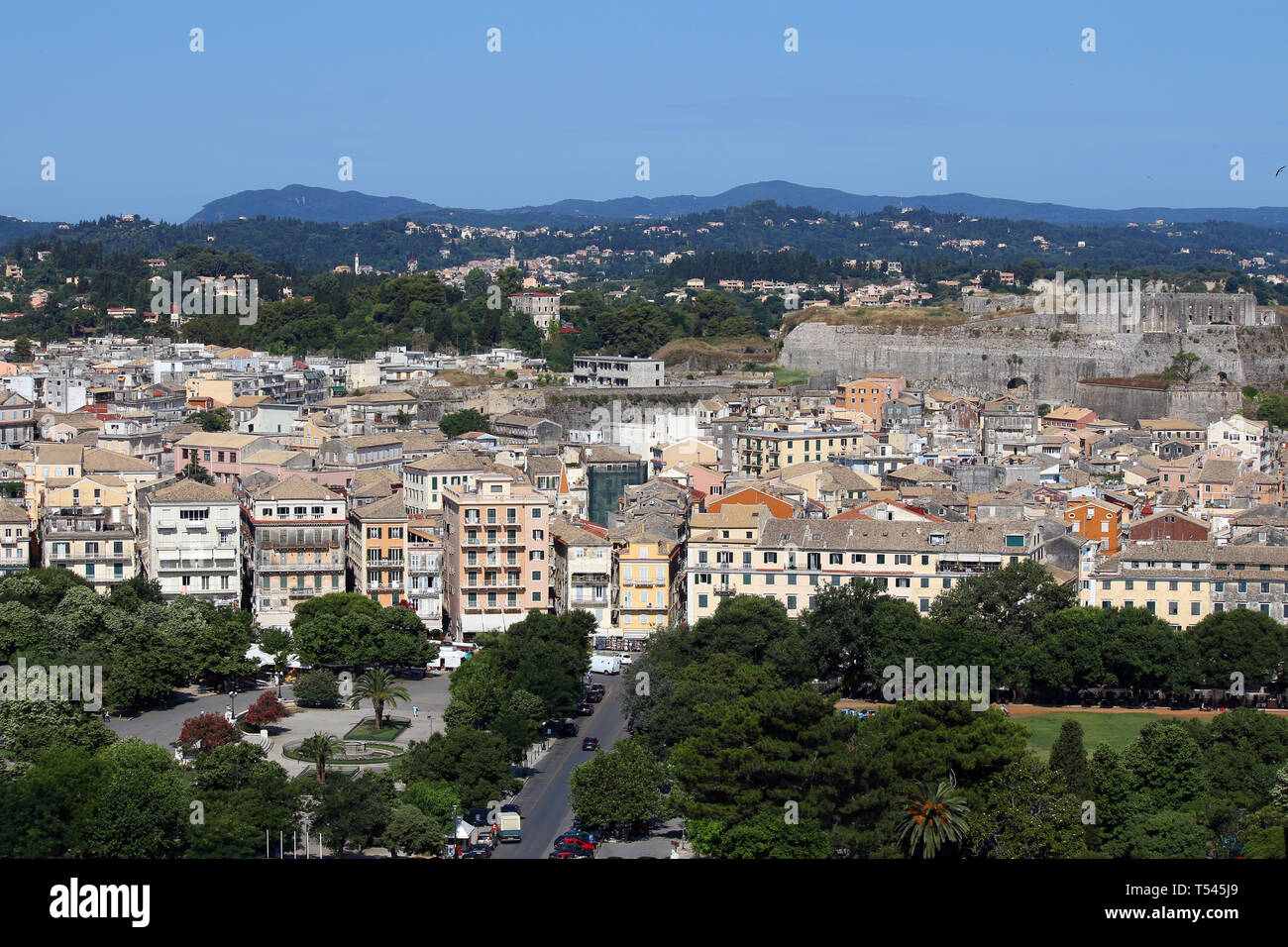 Corfu town square hi-res stock photography and images - Alamy