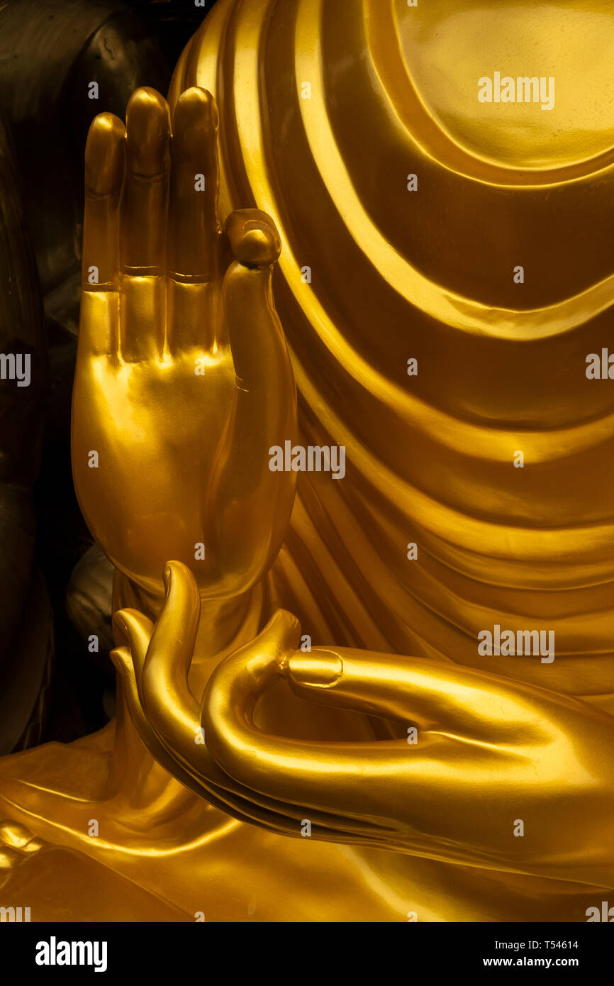 Buddha hand vitarka mudra buddhist hi-res stock photography and images ...
