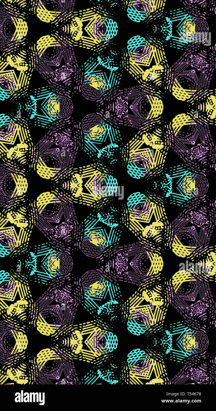 Ornate geometric pattern and abstract colored background Stock Photo ...