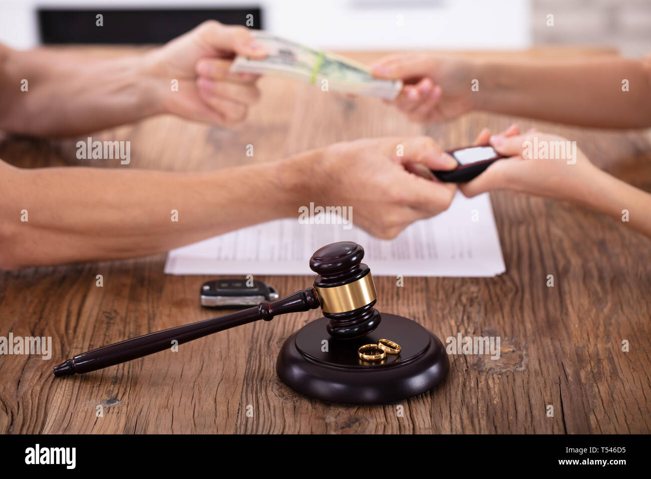 Two people fighting over money hi-res stock photography and images - Alamy