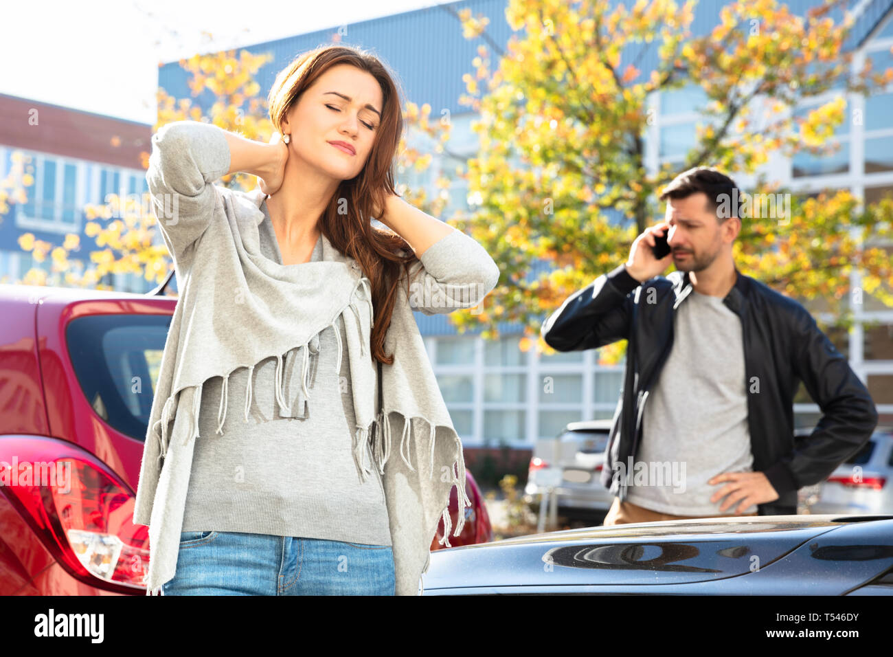 Woman sad man street hi-res stock photography and images - Alamy