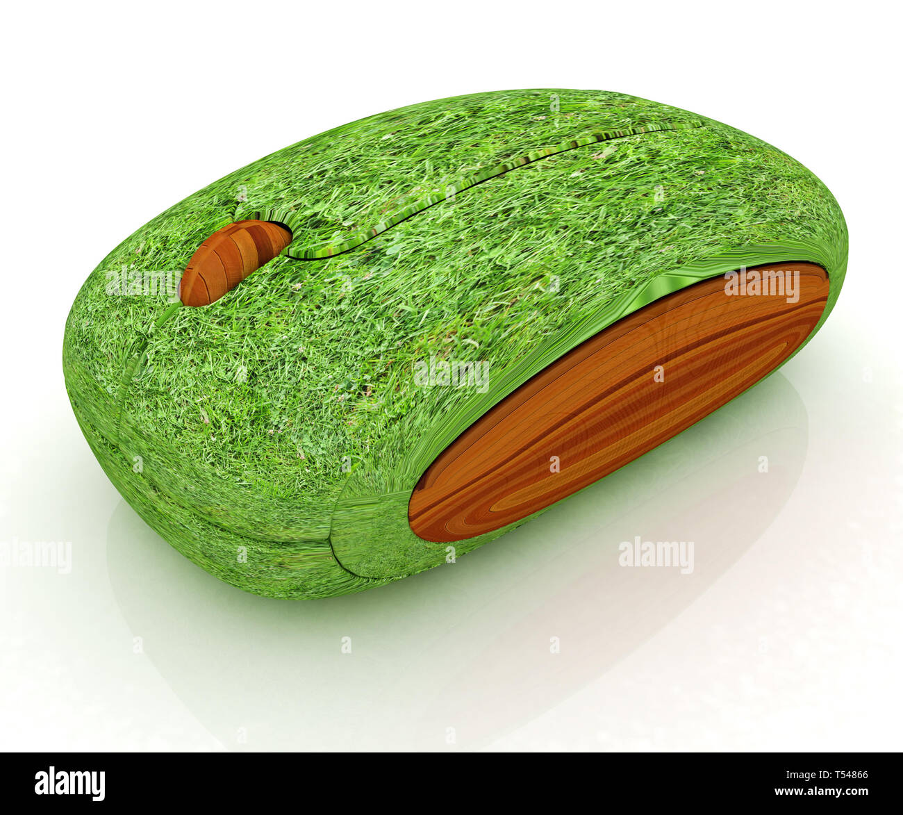 Green computer mouse on grass hi-res stock photography and images - Alamy