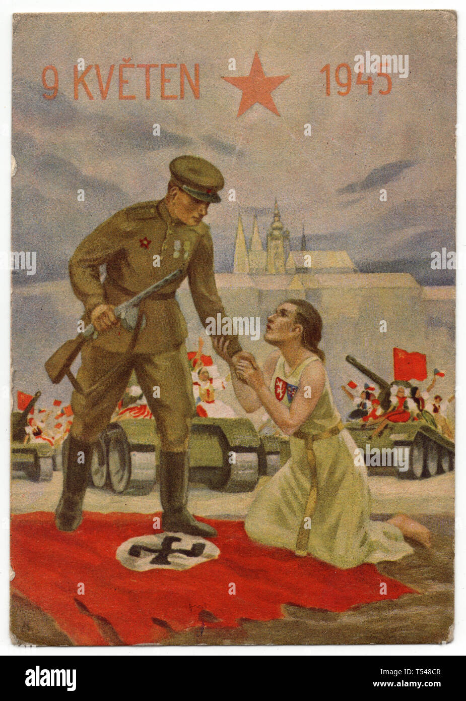 Vintage nazi germany propaganda poster High Resolution Stock ...