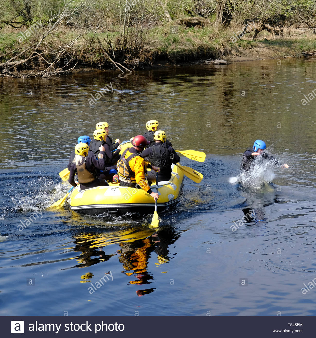 Raft building activity scotland hi-res stock photography and images - Alamy