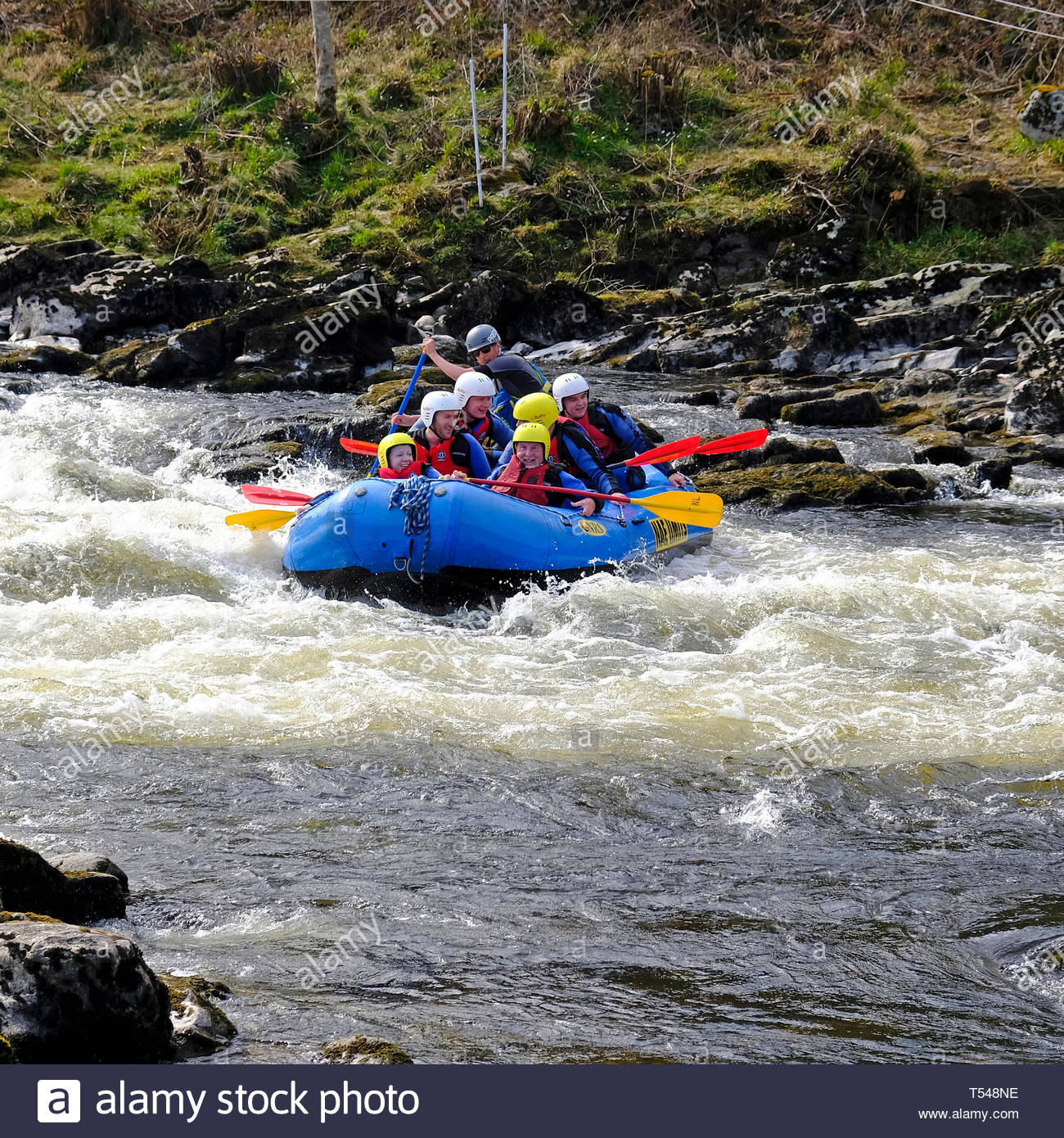 Raft building activity scotland hi-res stock photography and images - Alamy