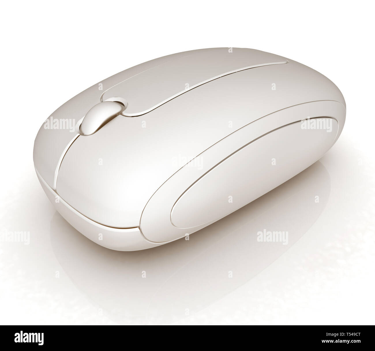 Wireless computer mouse on white background Stock Photo - Alamy