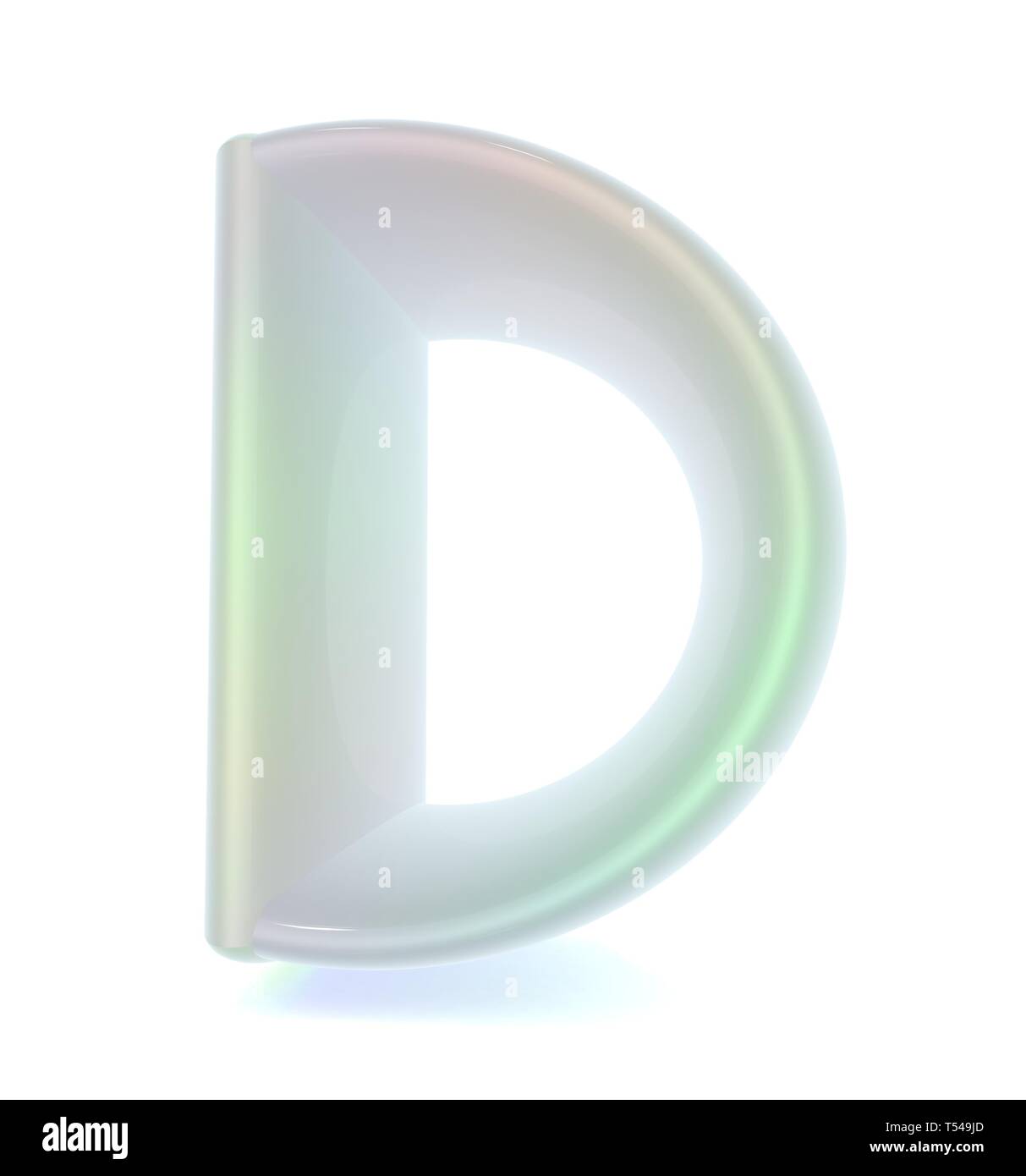 Glossy alphabet. The letter "D Stock Photo - Alamy