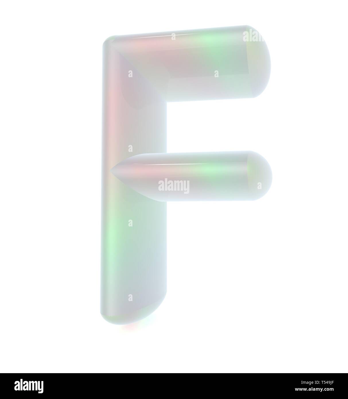 Glossy alphabet. The letter "F Stock Photo - Alamy