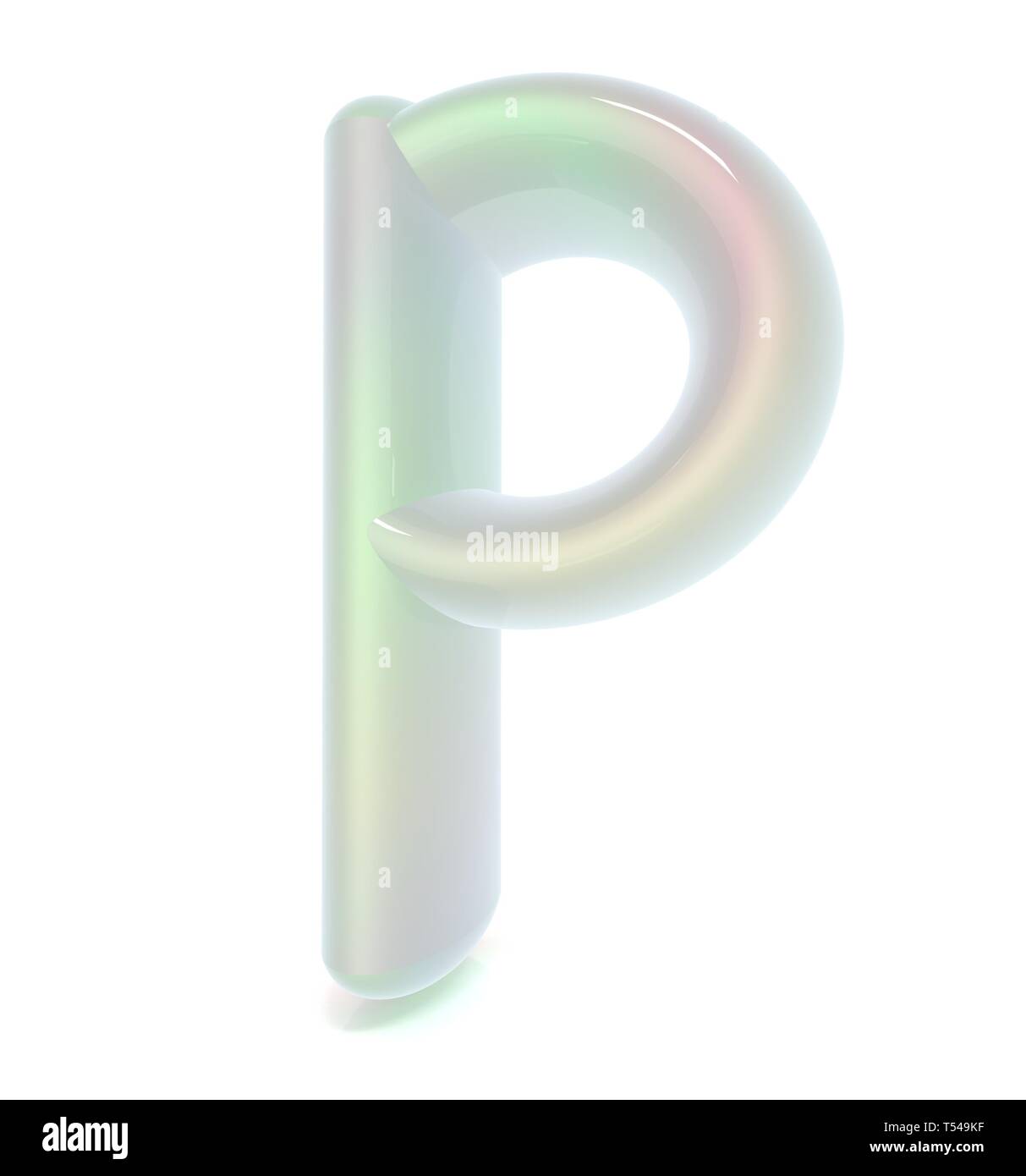 Glossy alphabet. The letter "P Stock Photo - Alamy