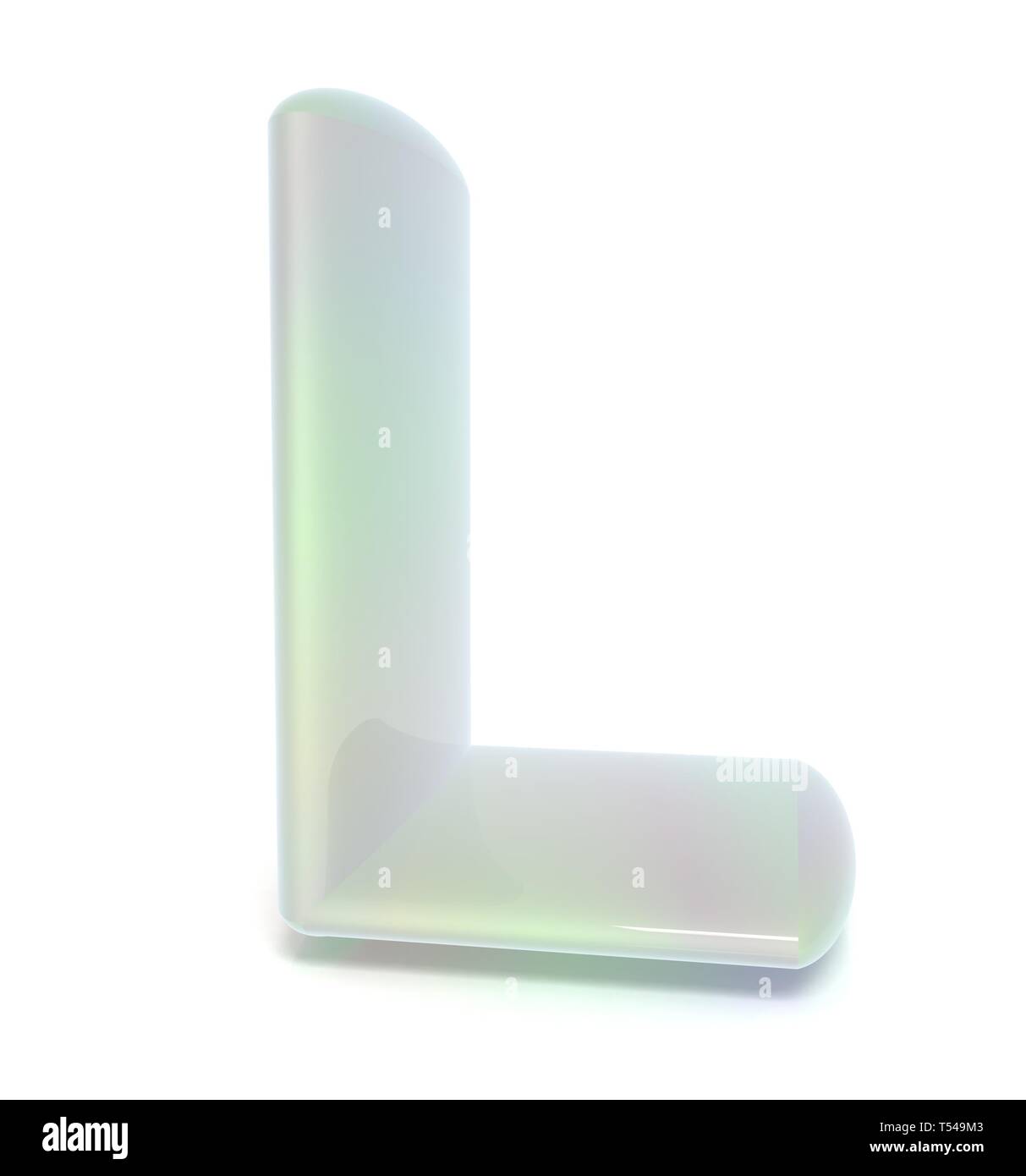 Glossy alphabet. The letter "L Stock Photo - Alamy