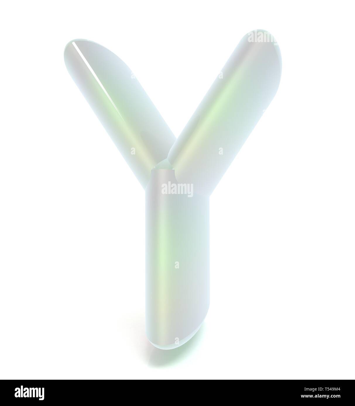 Glossy alphabet. The letter "Y Stock Photo - Alamy