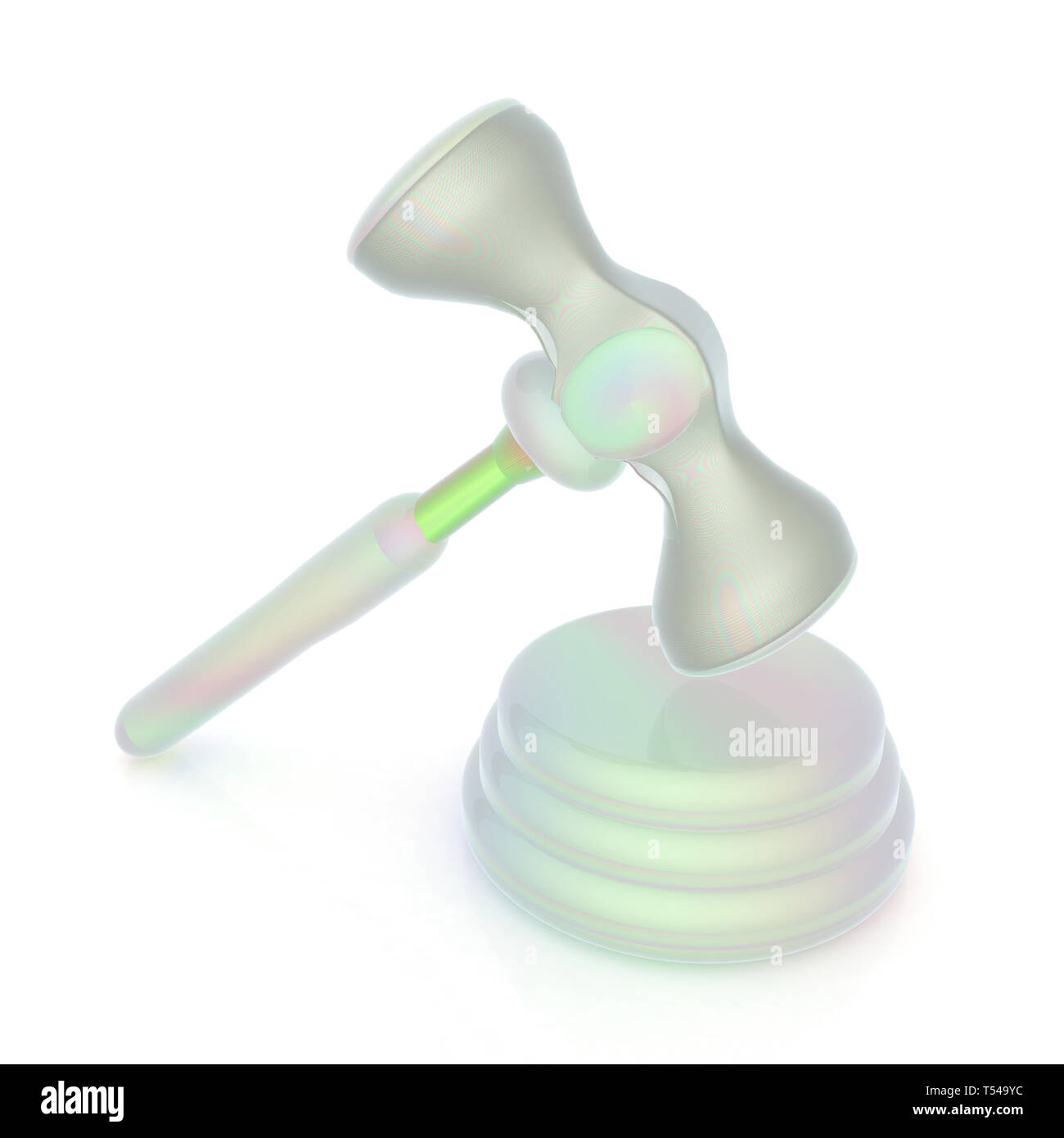 Fantastic gavel isolated on white background Stock Photo - Alamy