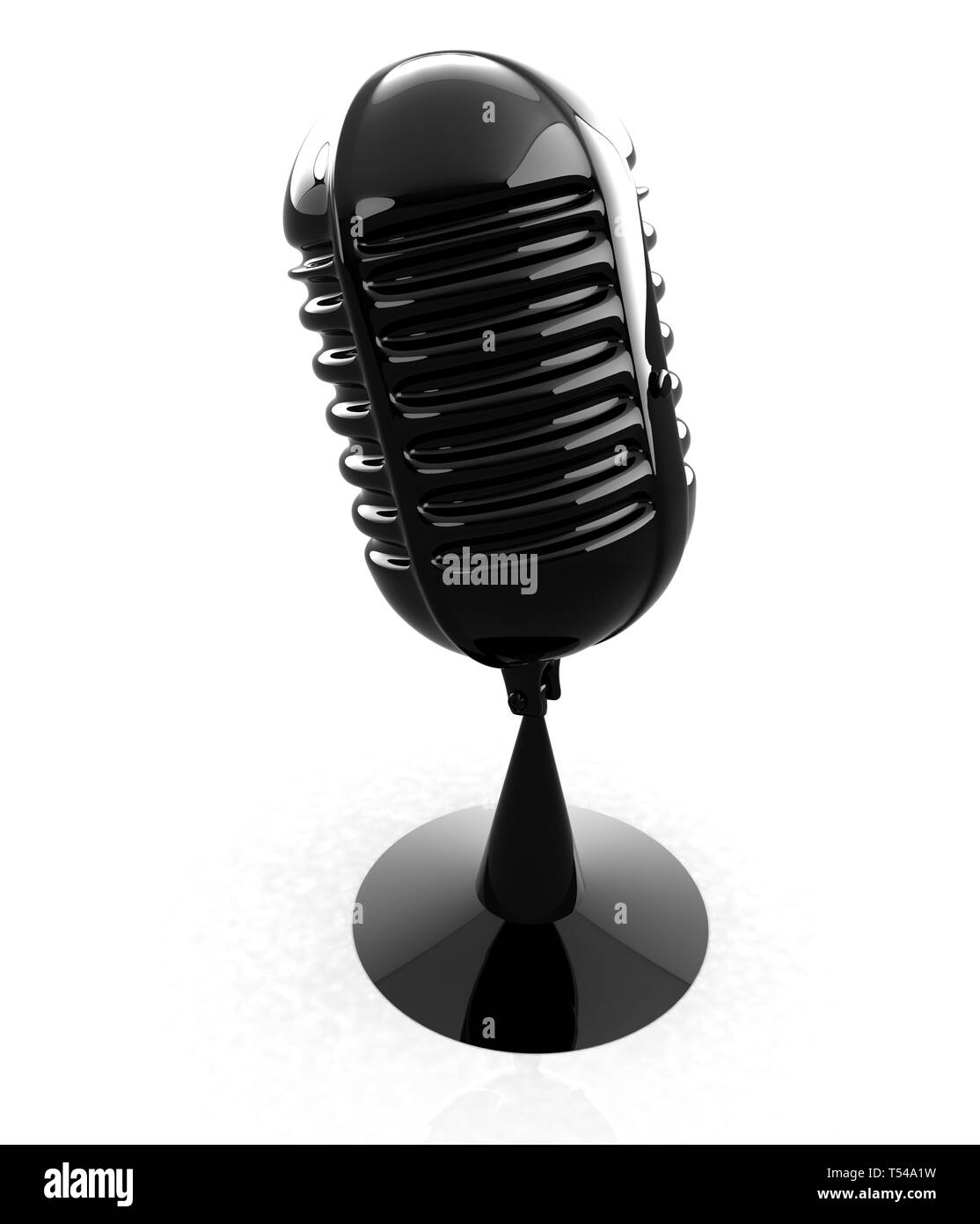 3d rendering of a microphone Stock Photo - Alamy