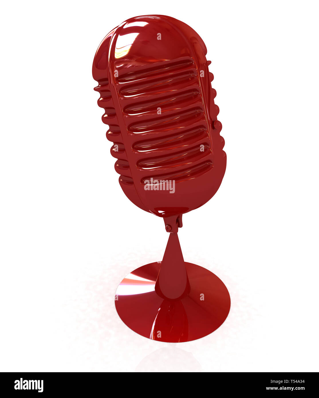3d rendering of a microphone Stock Photo - Alamy