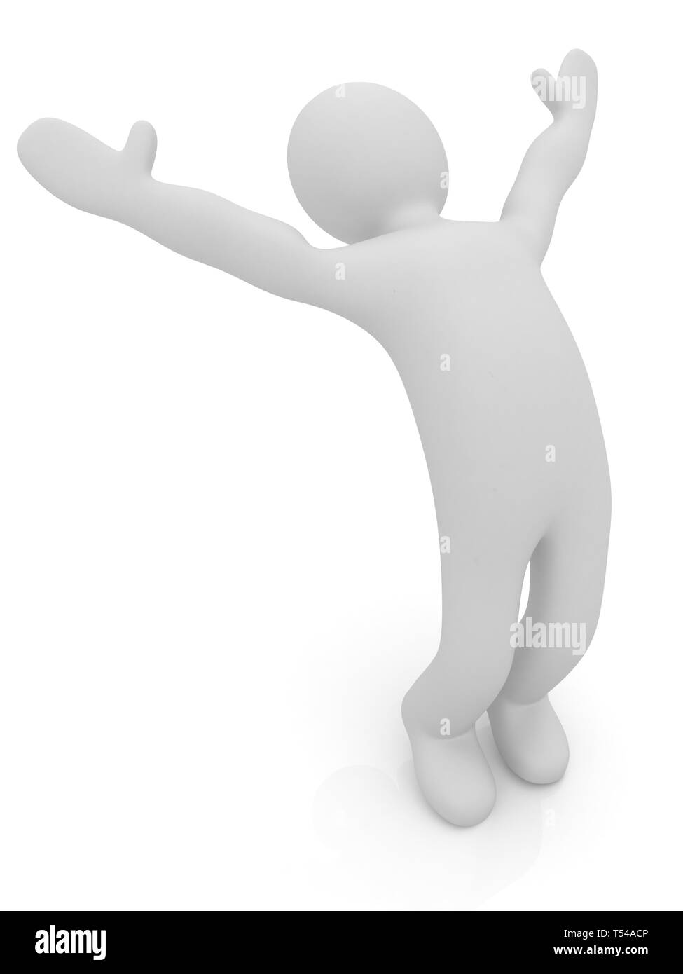 Happy little 3d man hi-res stock photography and images - Alamy