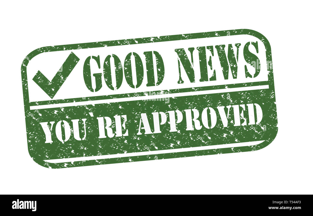 Approved stamp label sticker Cut Out Stock Images & Pictures - Alamy