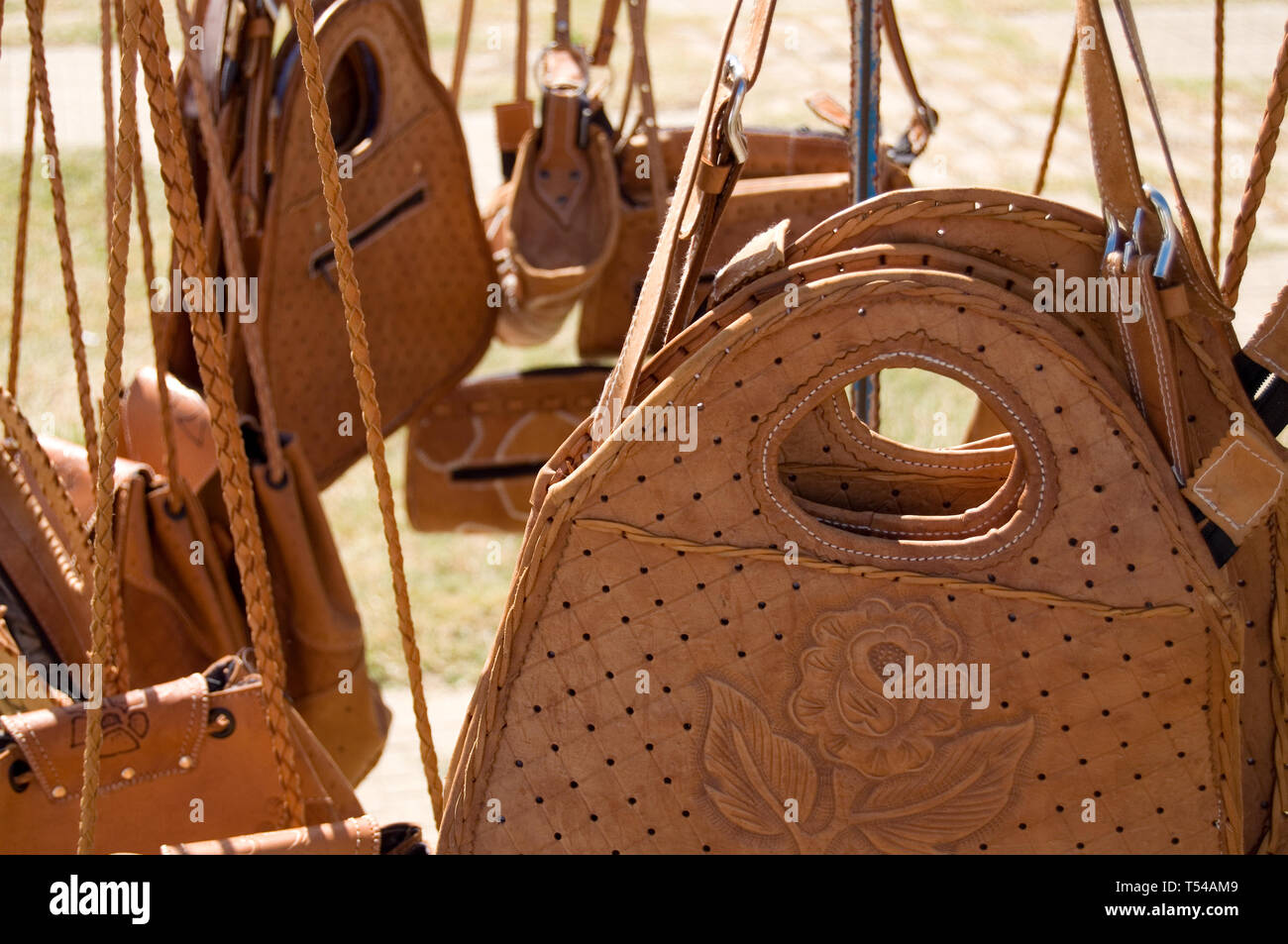 Spanish leather bags hi-res stock photography and images - Alamy