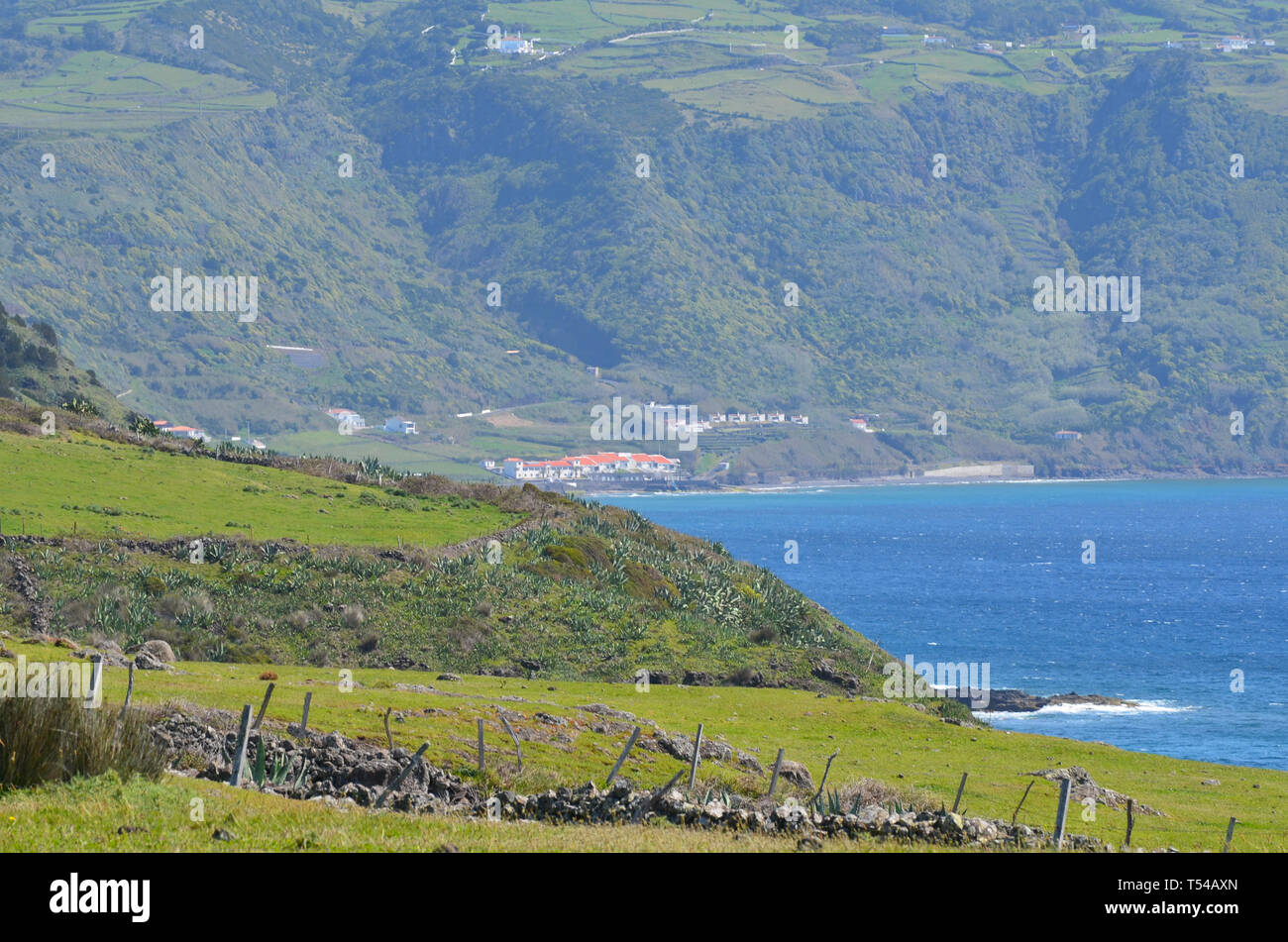Southern coast of Santa Maria island, Azores archipelago Stock Photo ...