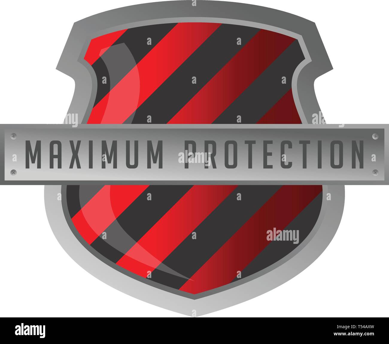 protection shield antivirus sign vector art illustration Stock Vector ...