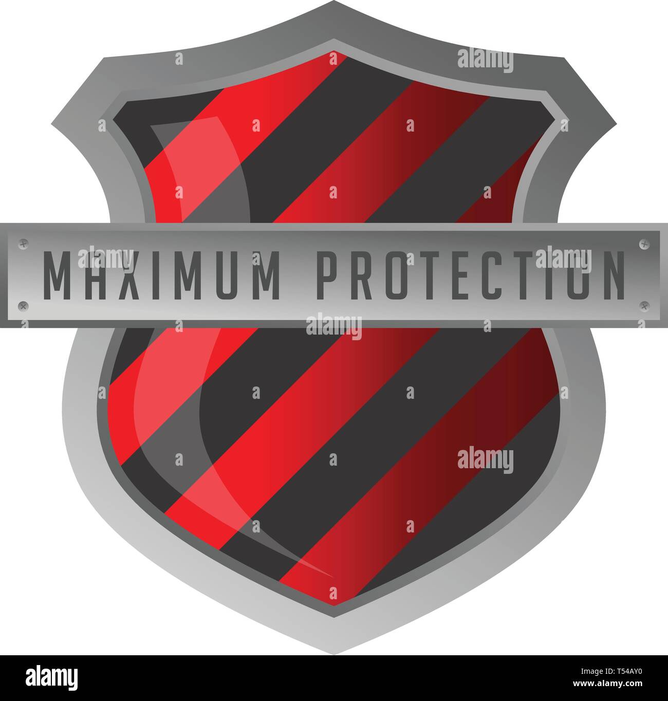 protection shield antivirus sign vector art illustration Stock Vector ...