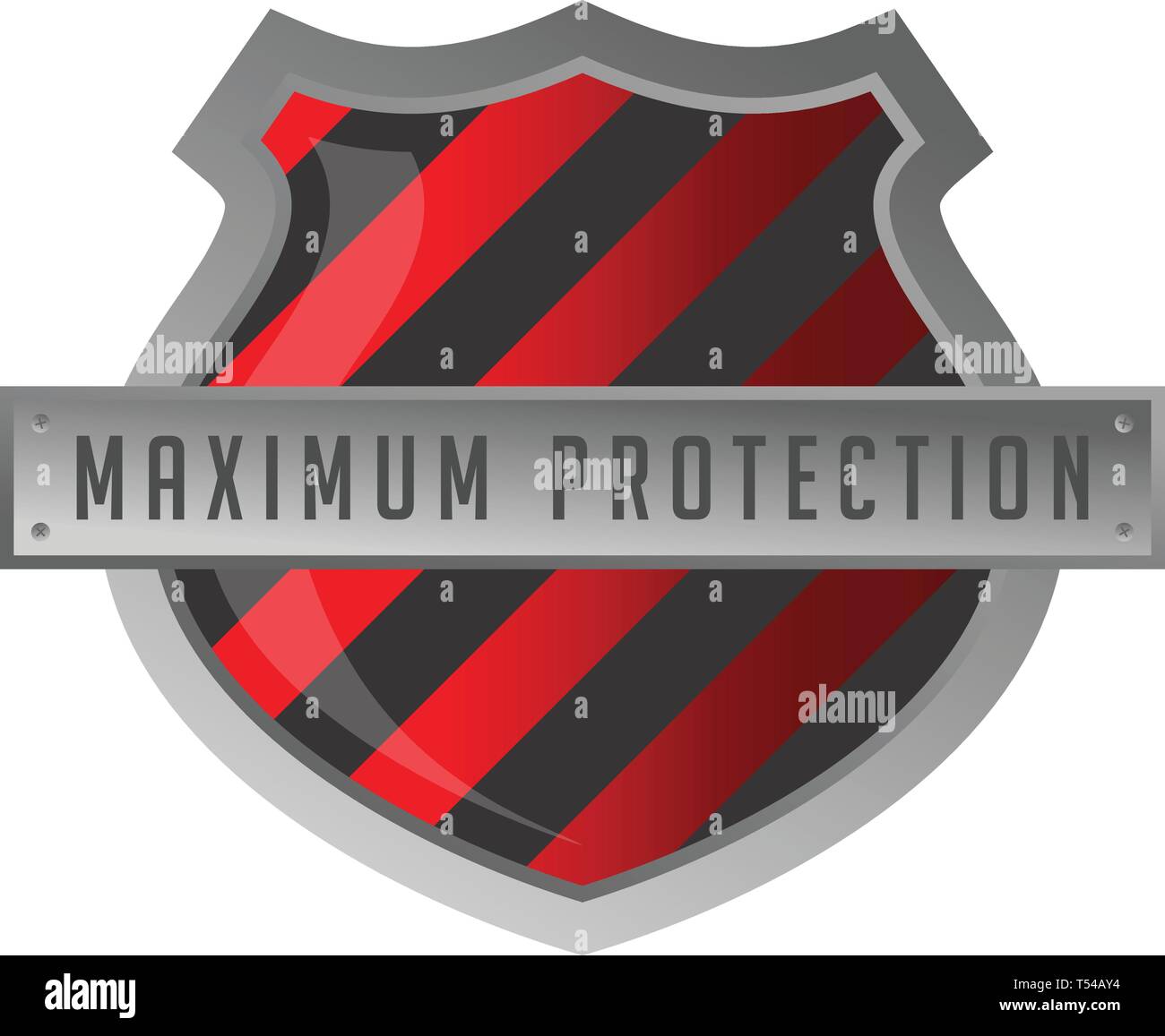 protection shield antivirus sign vector art illustration Stock Vector ...